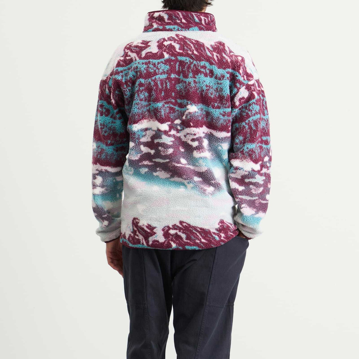 Columbia Men's Helvetia™ II Printed Half Snap Fleece in Rich Wine ...
