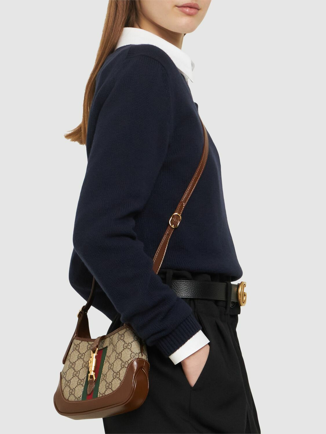GUCCI Mini Jackie 1961 Gg Canvas Bag Gucci
