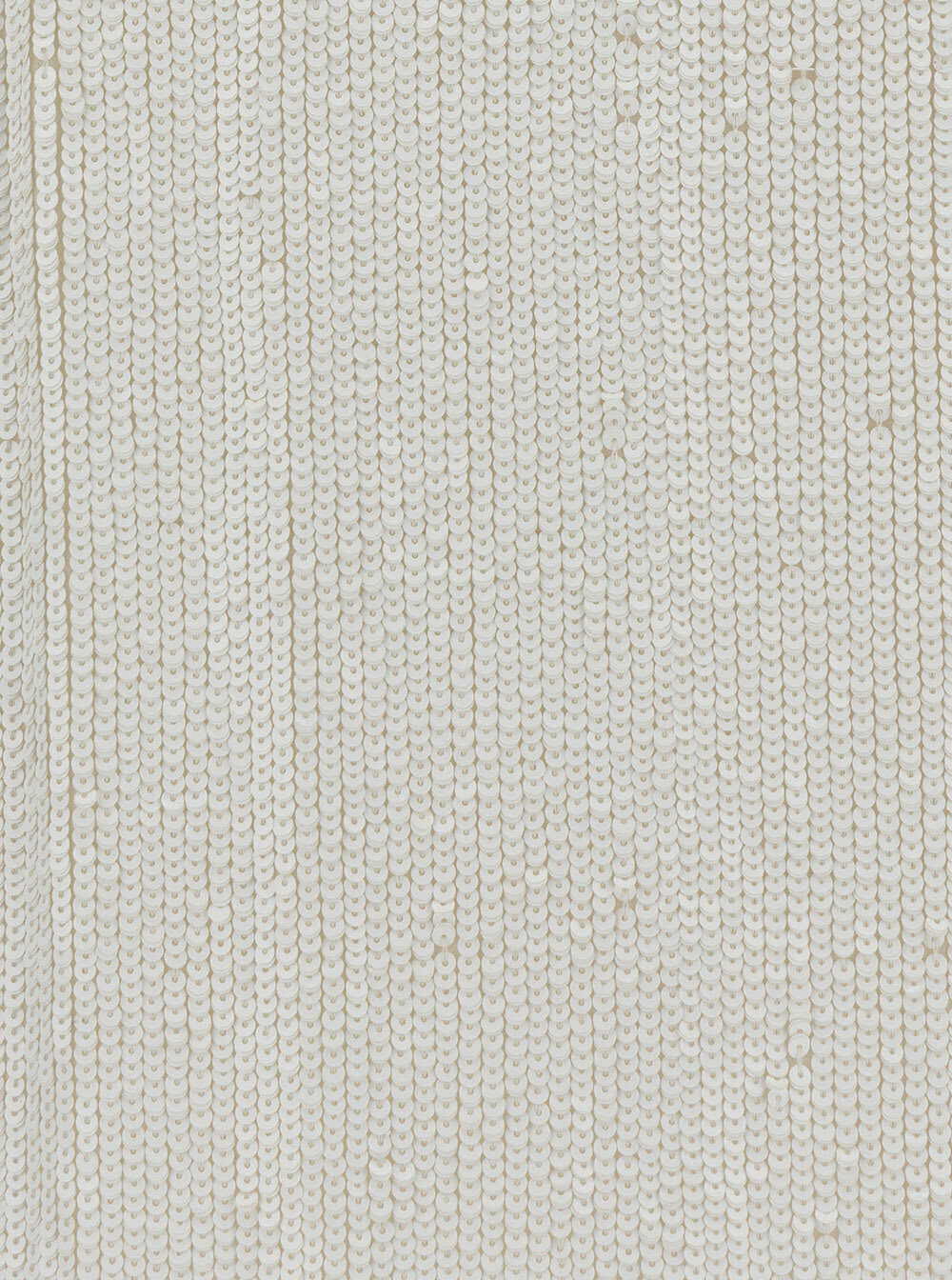 Parosh Mini White Dress With All-over Paillettes In Viscose Woman Parosh