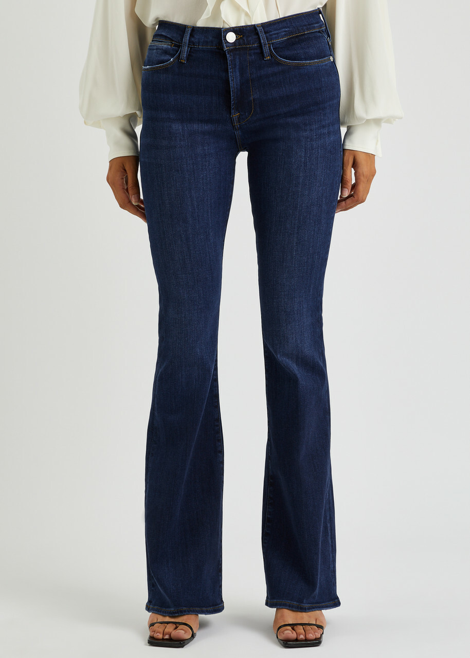 Frame Le High Flare Jeans Blue Frame Denim
