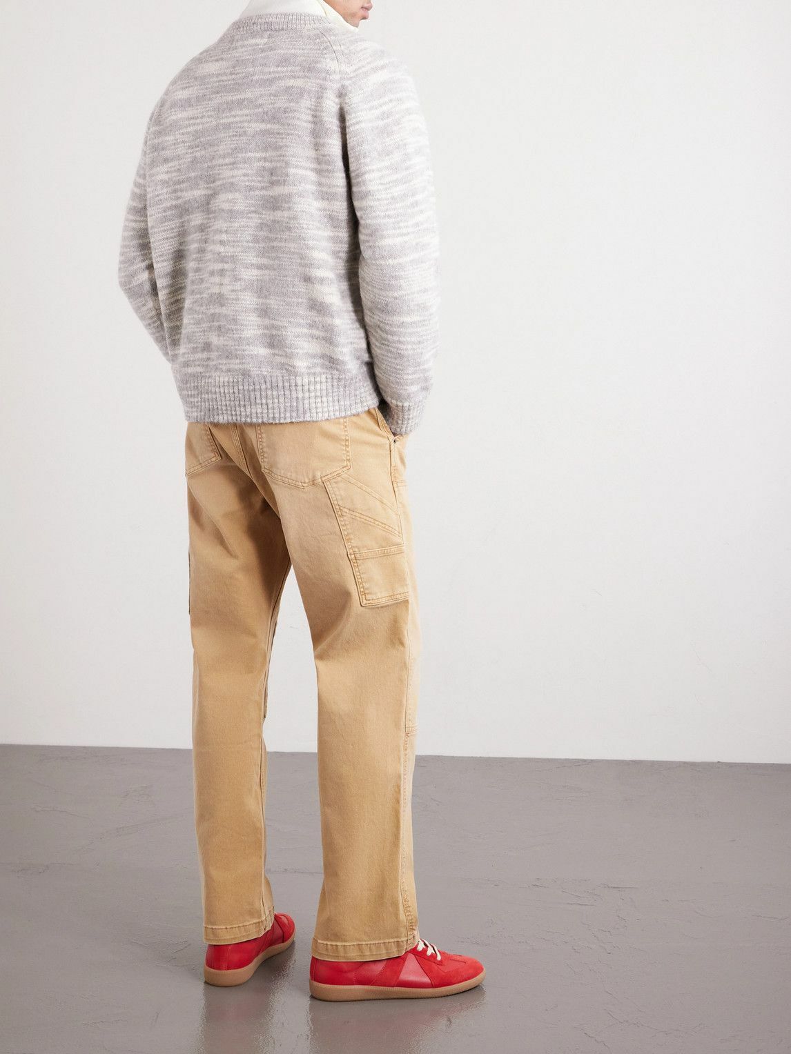 Corridor - Space-Dyed Alpaca and Pima Cotton-Blend Sweater - Gray Corridor