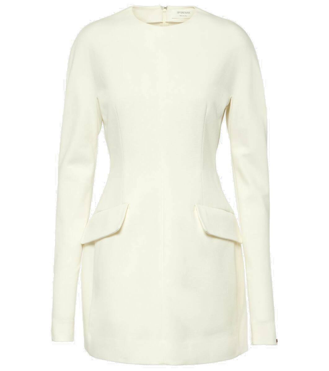 Sportmax Ketch long-sleeve cotton minidress Sportmax