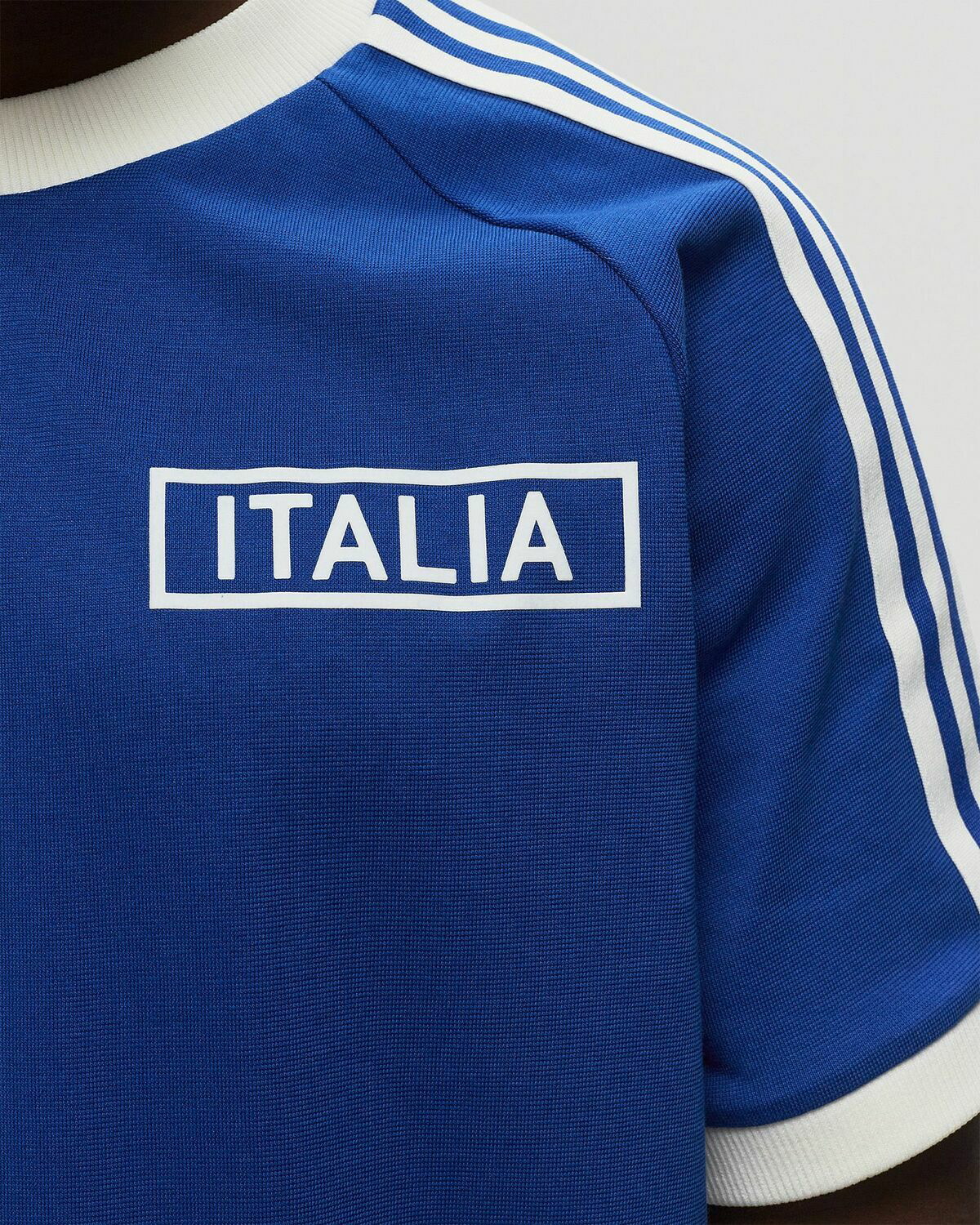 Adidas Italy Adicolor Classics 3 Stripes Tee Blue Shortsleeves adidas