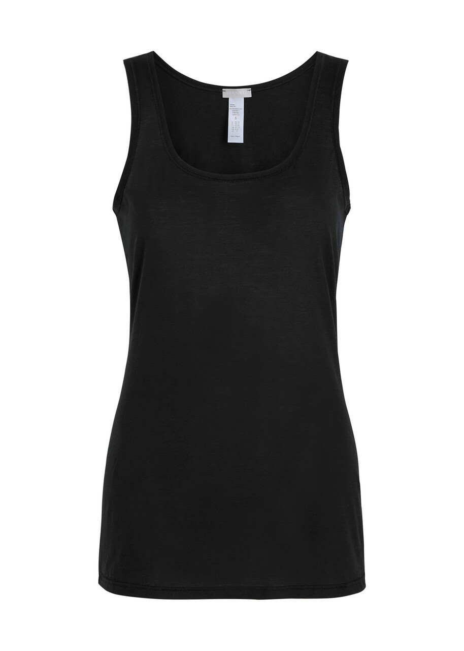 Hanro Ultralight Cotton Tank Black Hanro