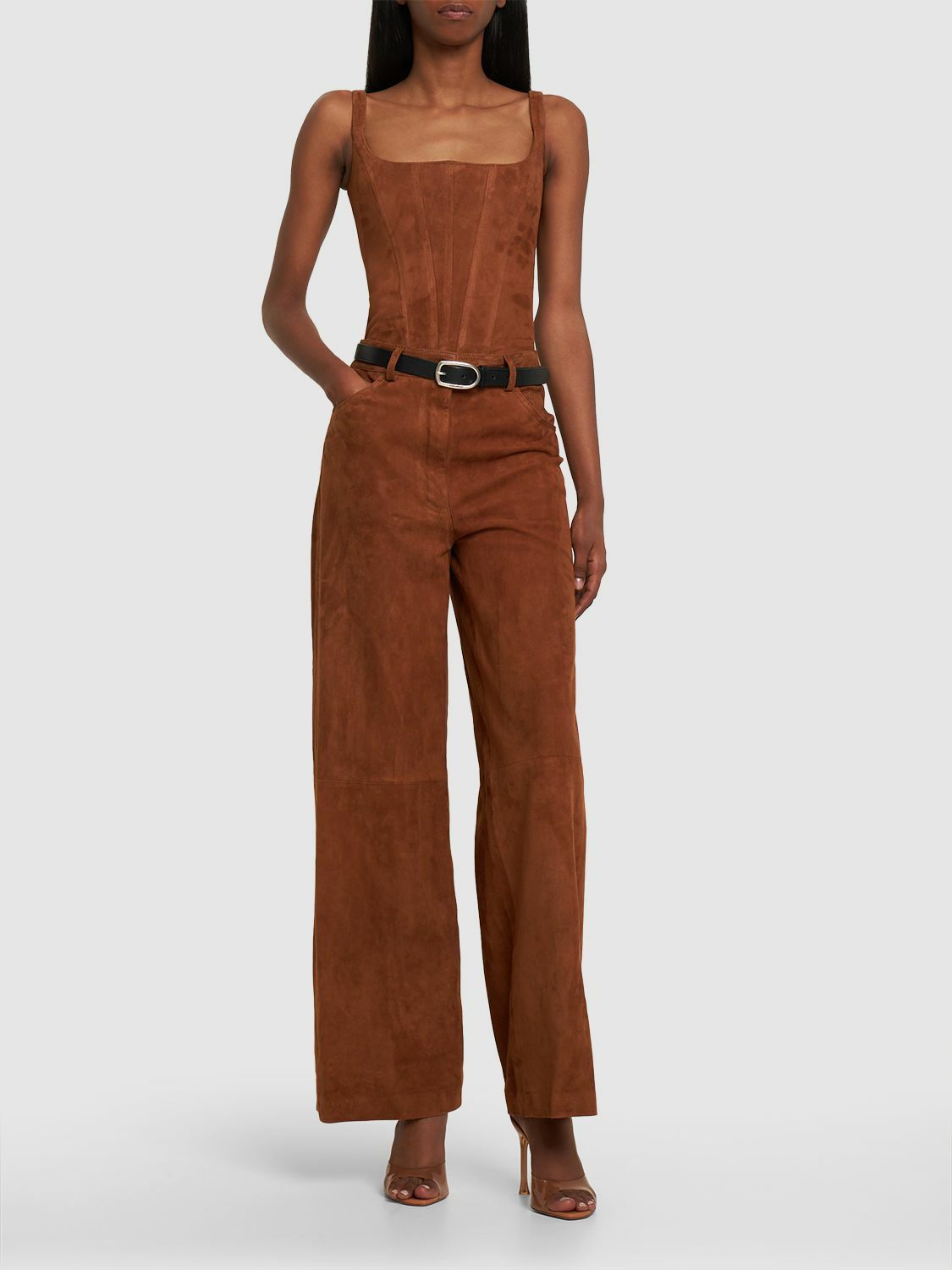 GIUSEPPE DI MORABITO - Suede Leather Pants Giuseppe di Morabito