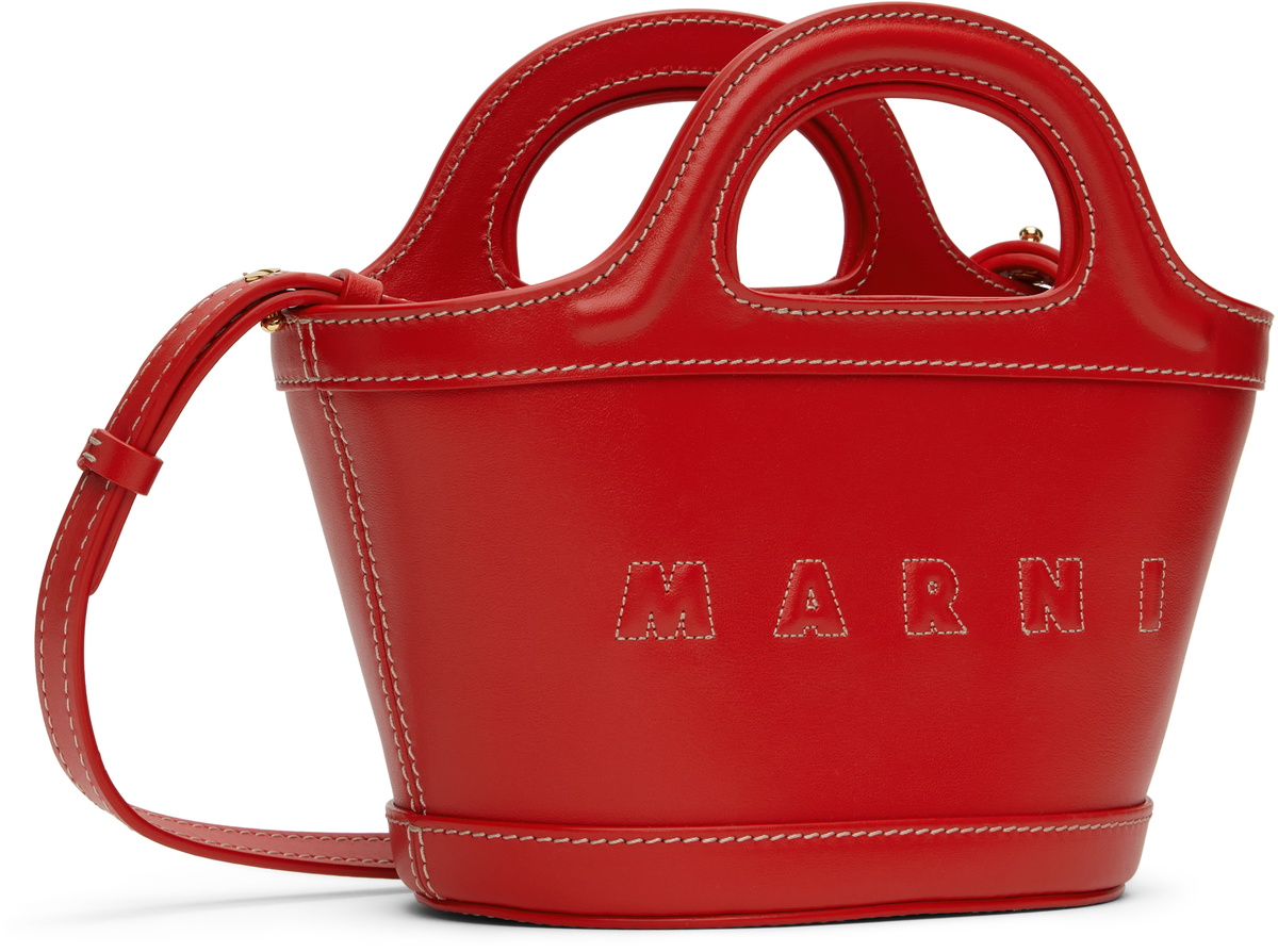 Marni Kids Red Tropicalia Bag Marni
