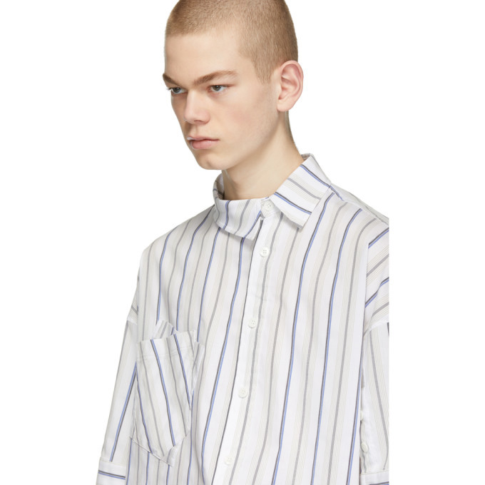 ADER error White Vagarious Striped Shirt ADER error