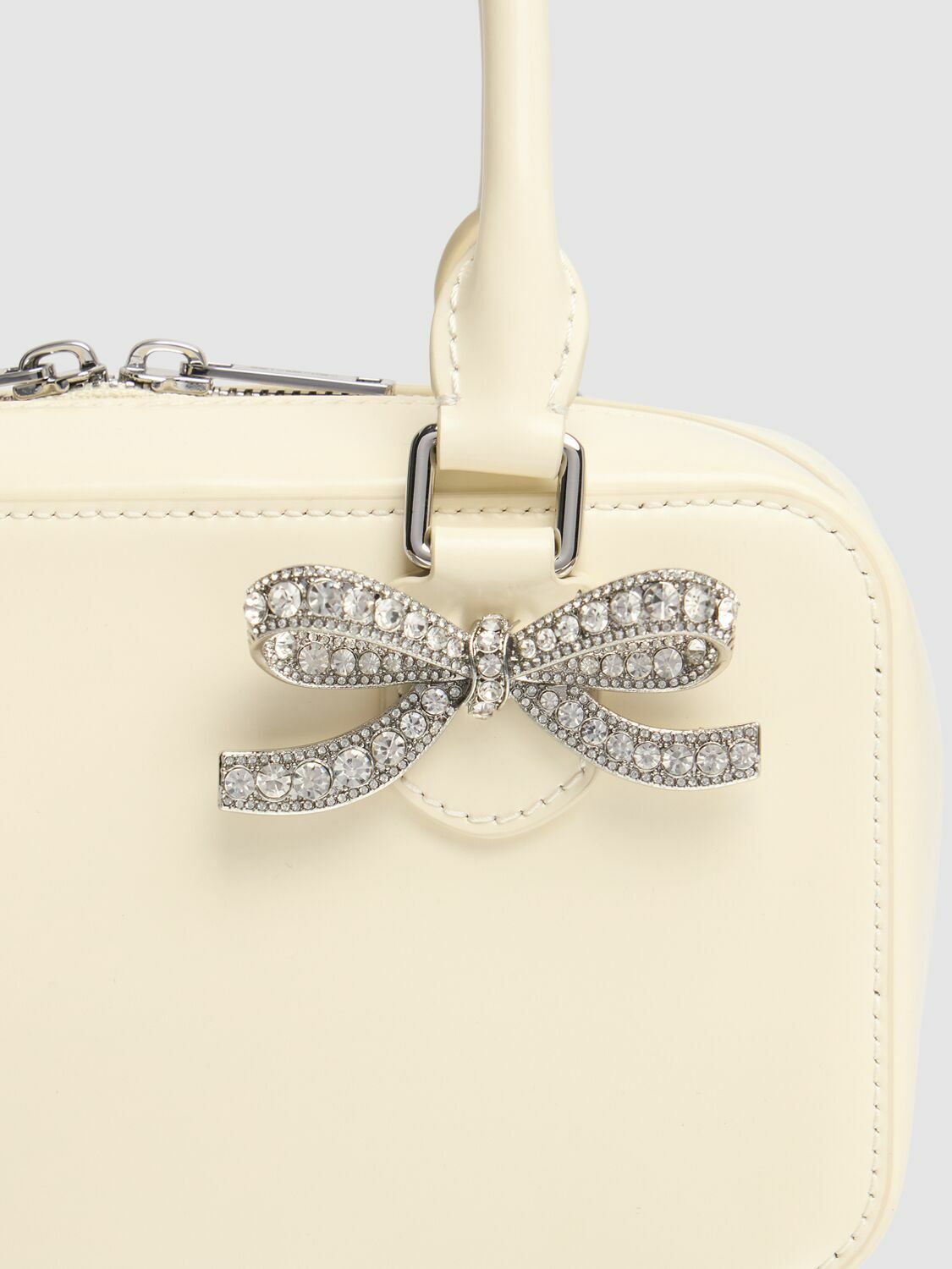 SELF-PORTRAIT Mini Leather Top Handle Bag Self-Portrait