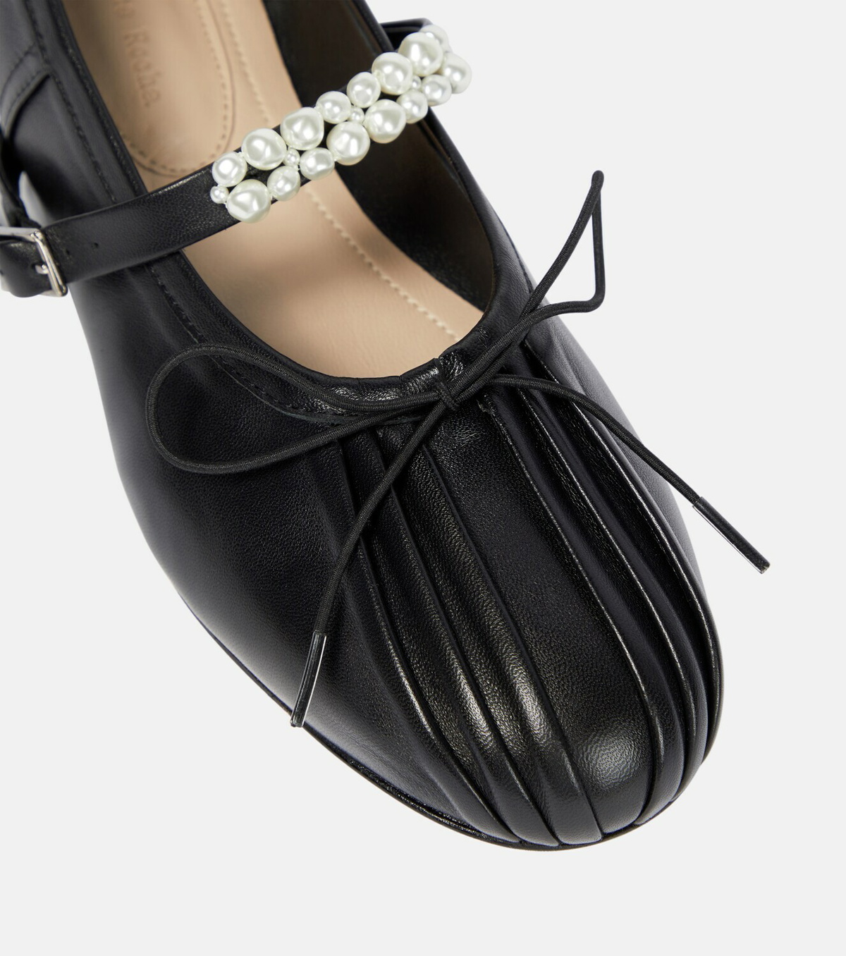 Simone Rocha Embellished leather ballet flats Simone Rocha