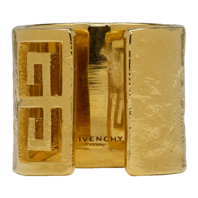 Givenchy Gold GV Side Ring Givenchy