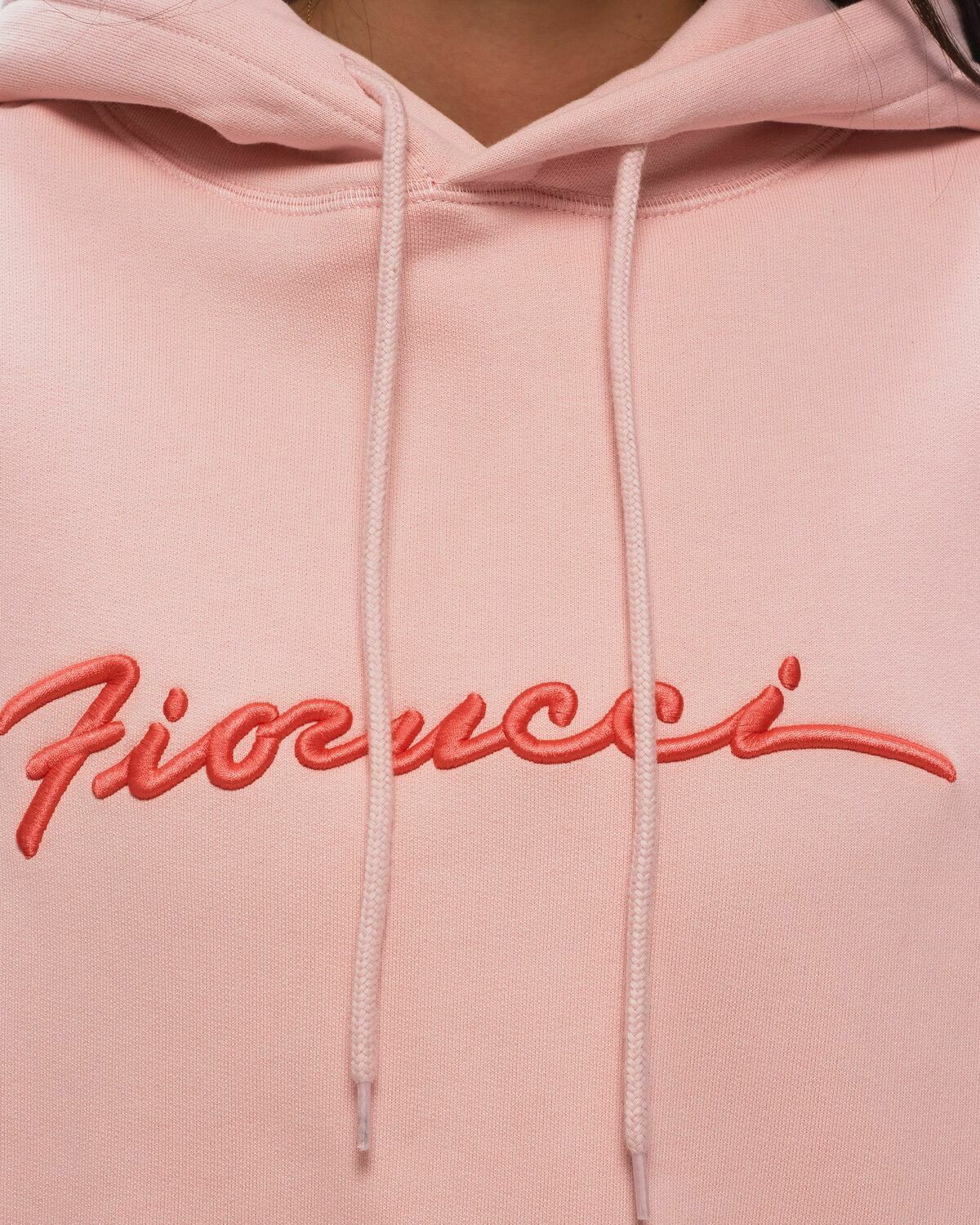 Fiorucci Squiggle Logo Hoodie Pink Hoodies Fiorucci