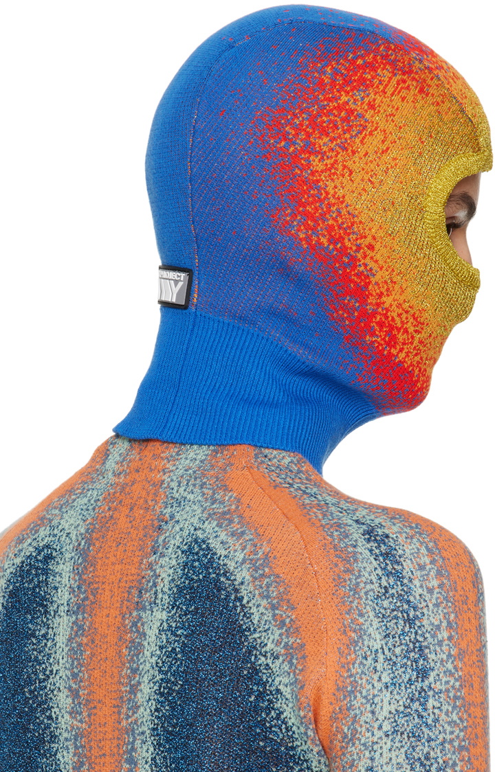 Y/Project Blue & Yellow Gradient Balaclava Y/Project