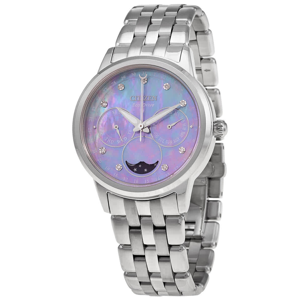 Citizen Calendrier Eco-Drive Chronograph Diamond Ladies Watch FD0000 ...