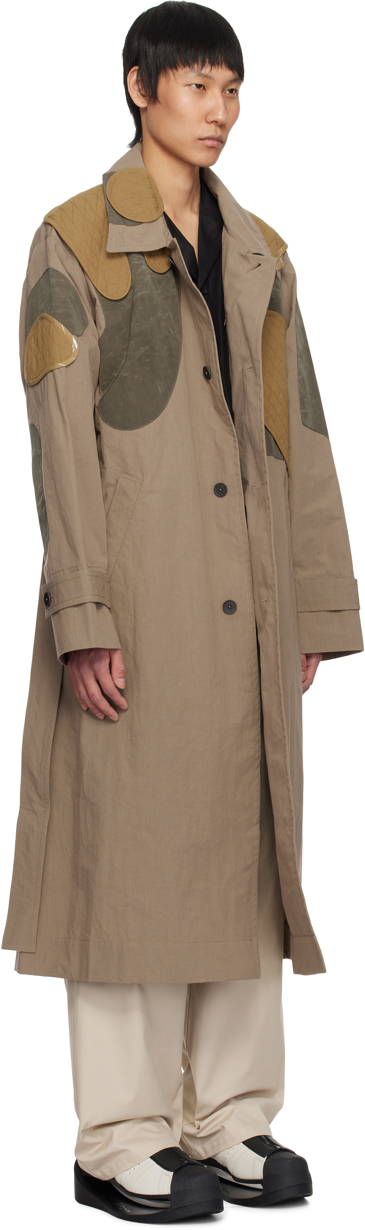 Craig Green Beige Utility Patch Trench Coat Craig Green