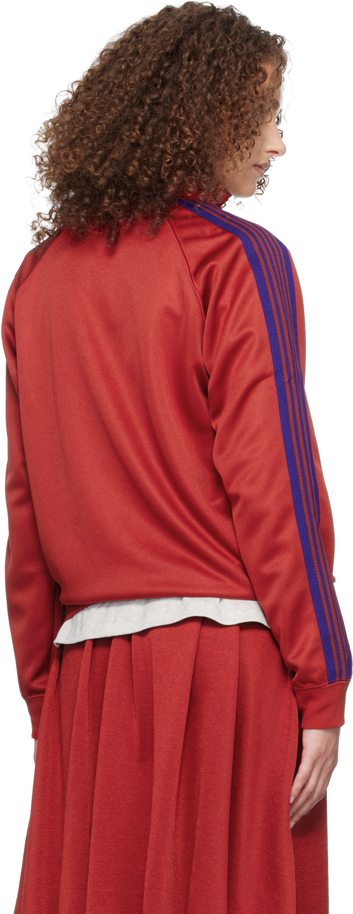 NEEDLES Red Poly Smooth Track Jacket Needles