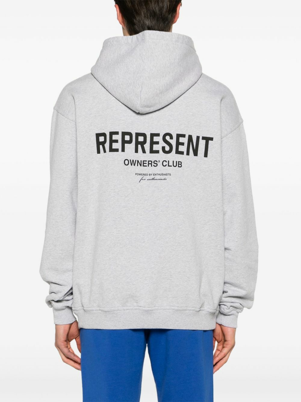 Represent Grey Owners Club Cotton Hoodie Represent