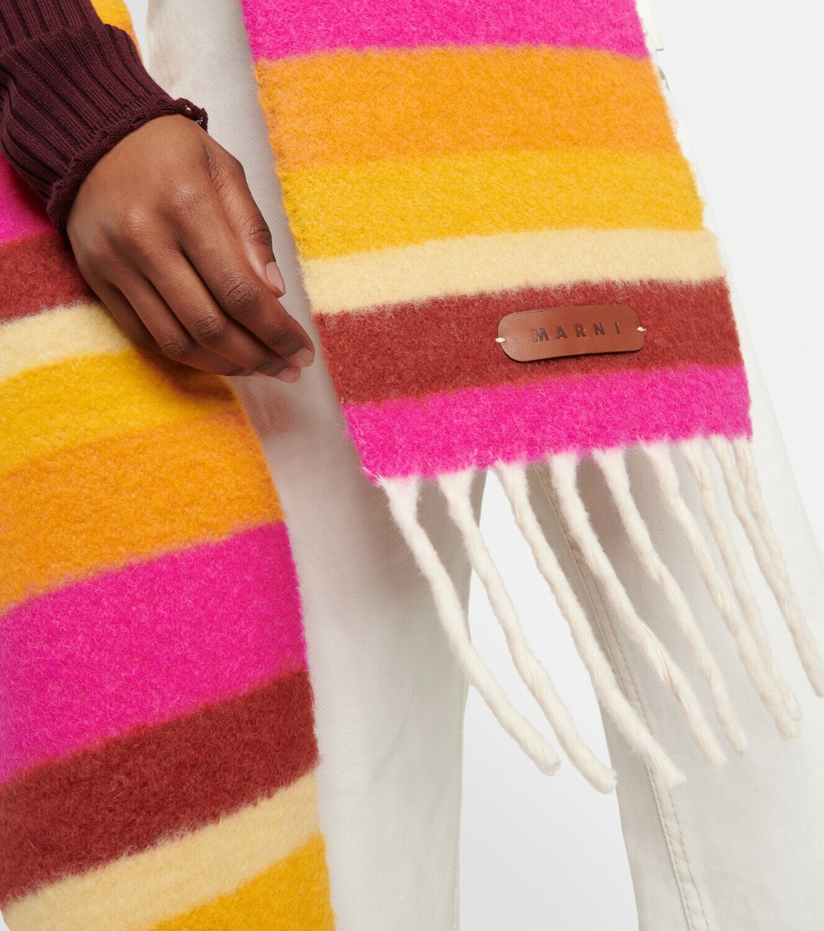 Marni Alpaca and wool scarf Marni