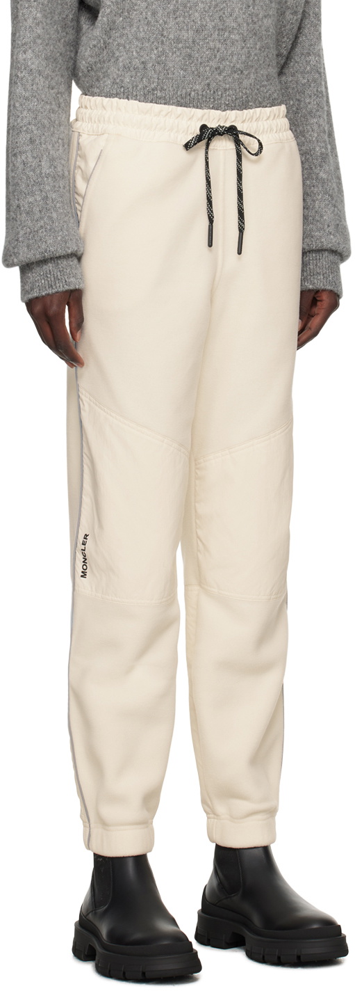 Moncler Grenoble Off-White Reflective Stripe Lounge Pants Moncler Grenoble