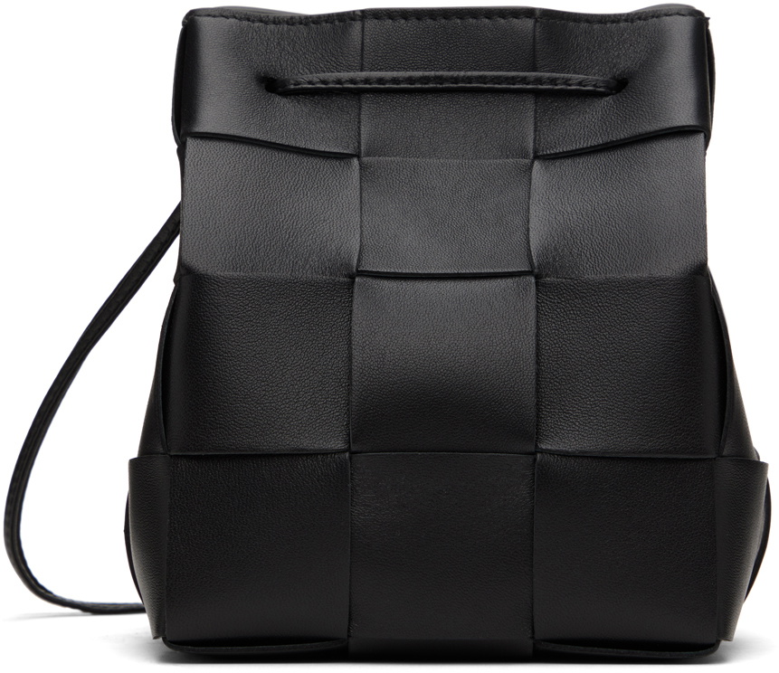 Bottega Veneta Black Small Cassette Cross-Body Bucket Bag Bottega Veneta