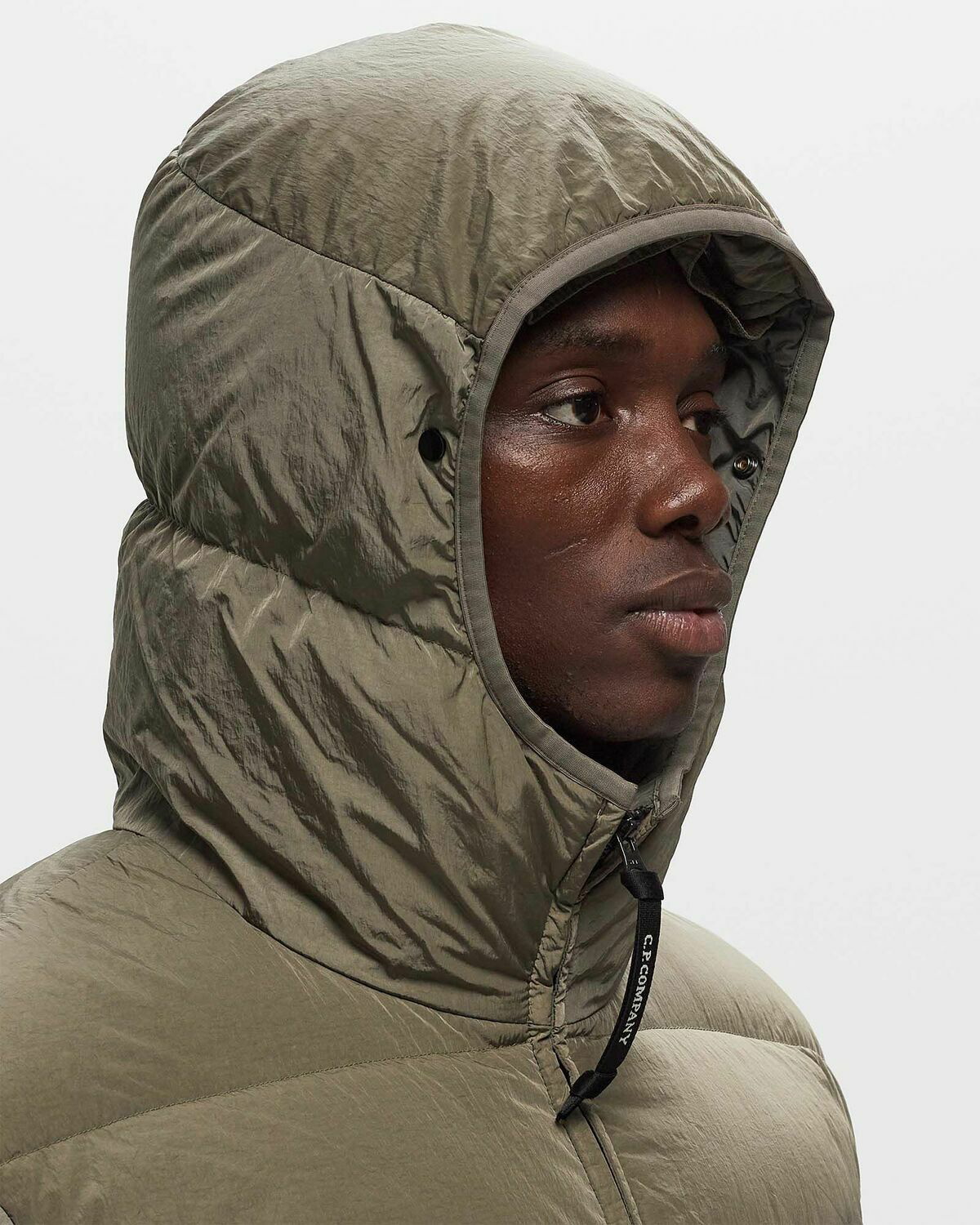 C.P. Company Chrome R Goggle Down Jacket Brown - Mens - Down & Puffer ...