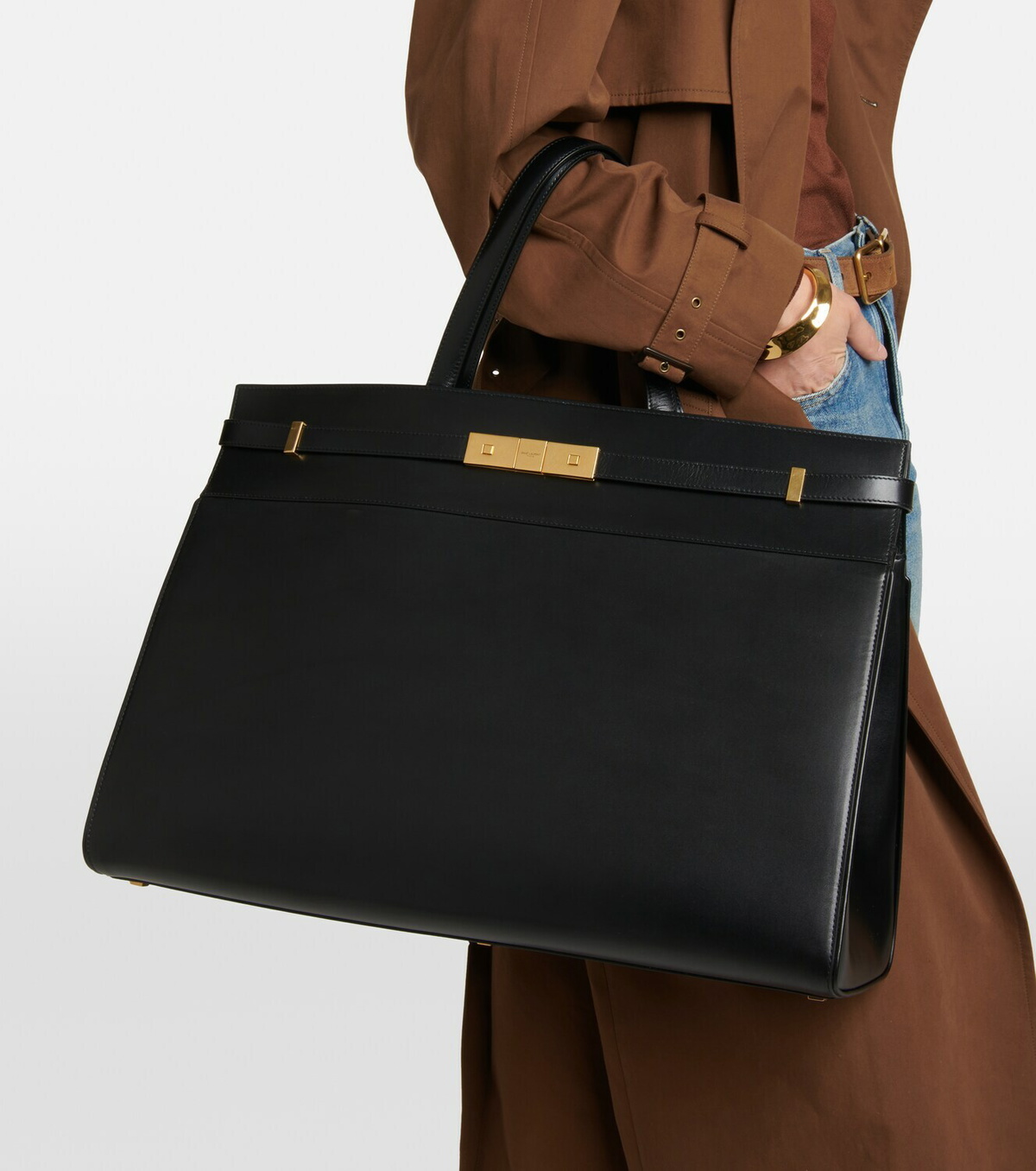 Saint Laurent Manhattan Large leather tote bag Saint Laurent