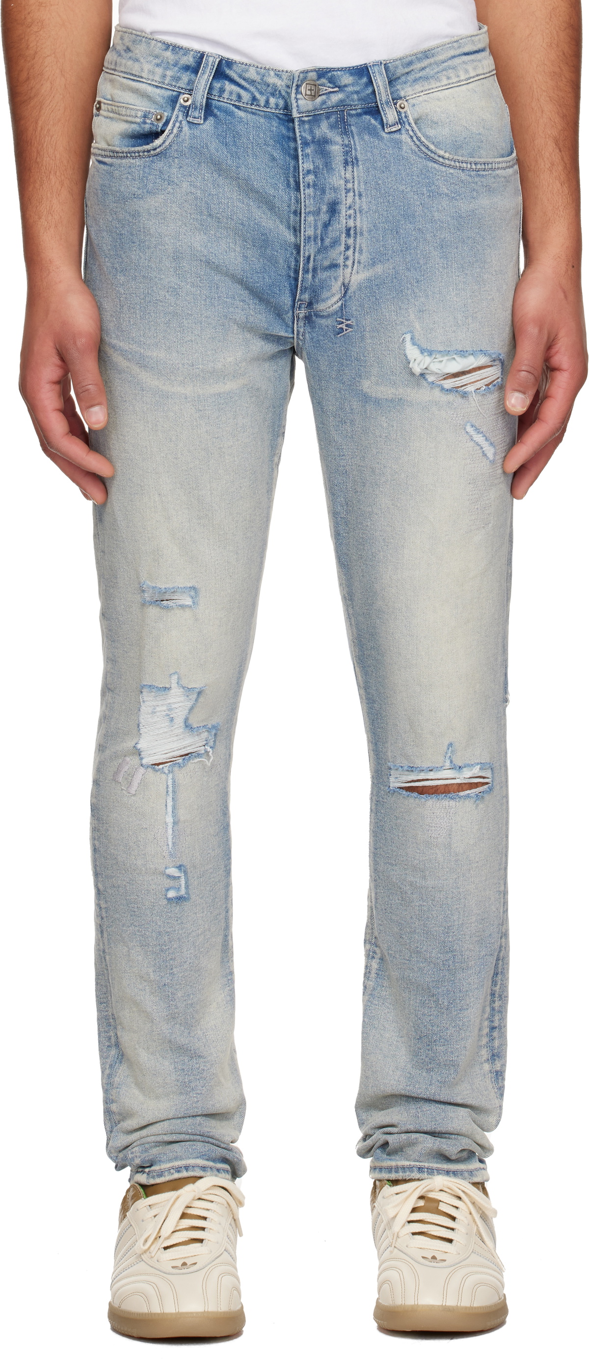 Ksubi Blue Chitch Punk Thrashed Jeans Ksubi