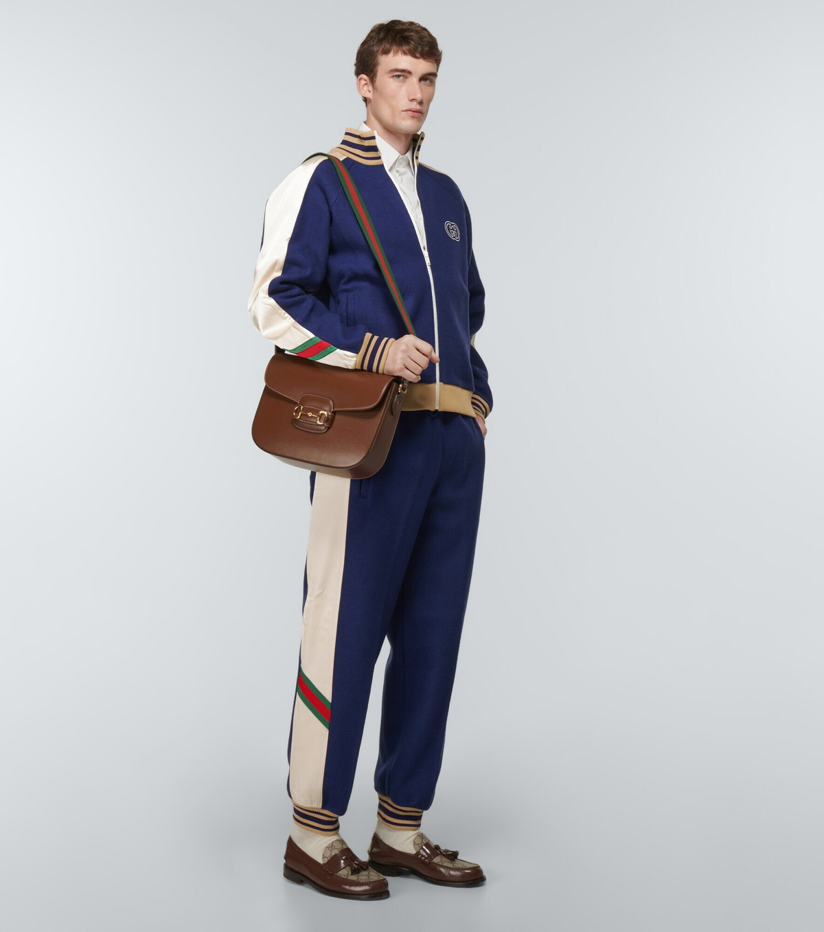 Gucci - Interlocking G wool jersey track jacket Gucci