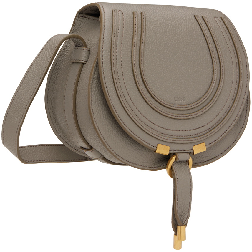 Chloé Gray Small Marcie Saddle Bag Chloe