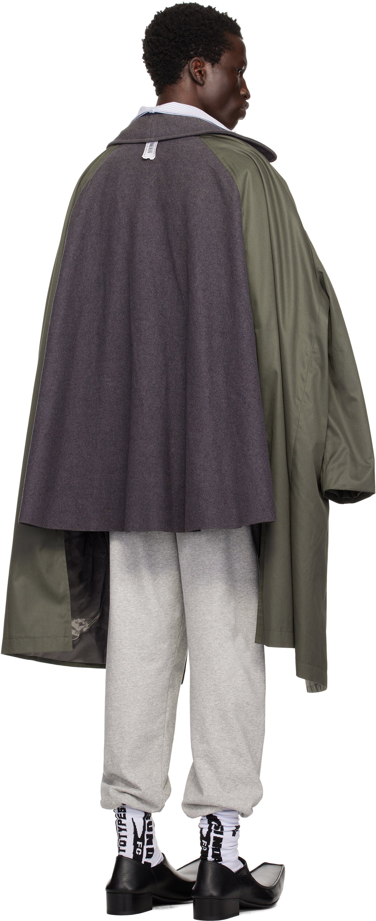 Prototypes Khaki Cut Up Trench Coat PROTOTYPES