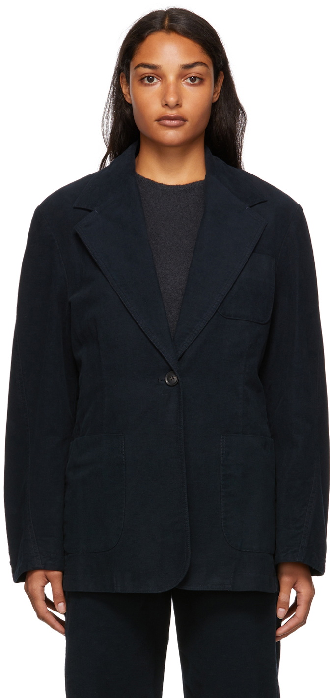LOW CLASSIC Navy Cocoon Blazer Low Classic