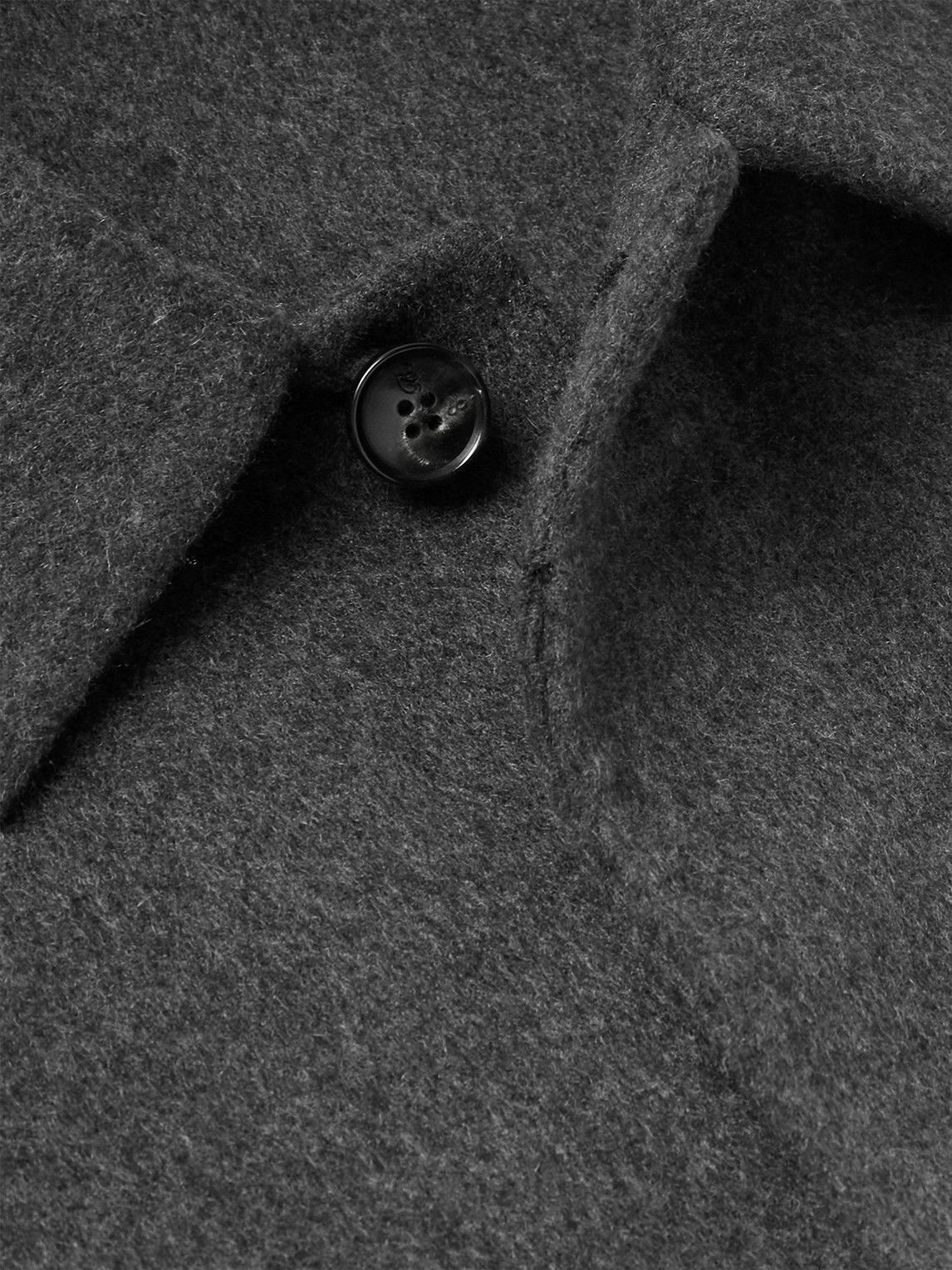 UMIT BENAN B - Double-Faced Cashmere Overshirt - Gray Umit Benan