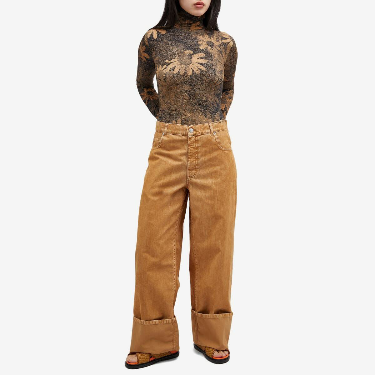Marni Women's Baggy Denim Jeans in Buttercream Marni