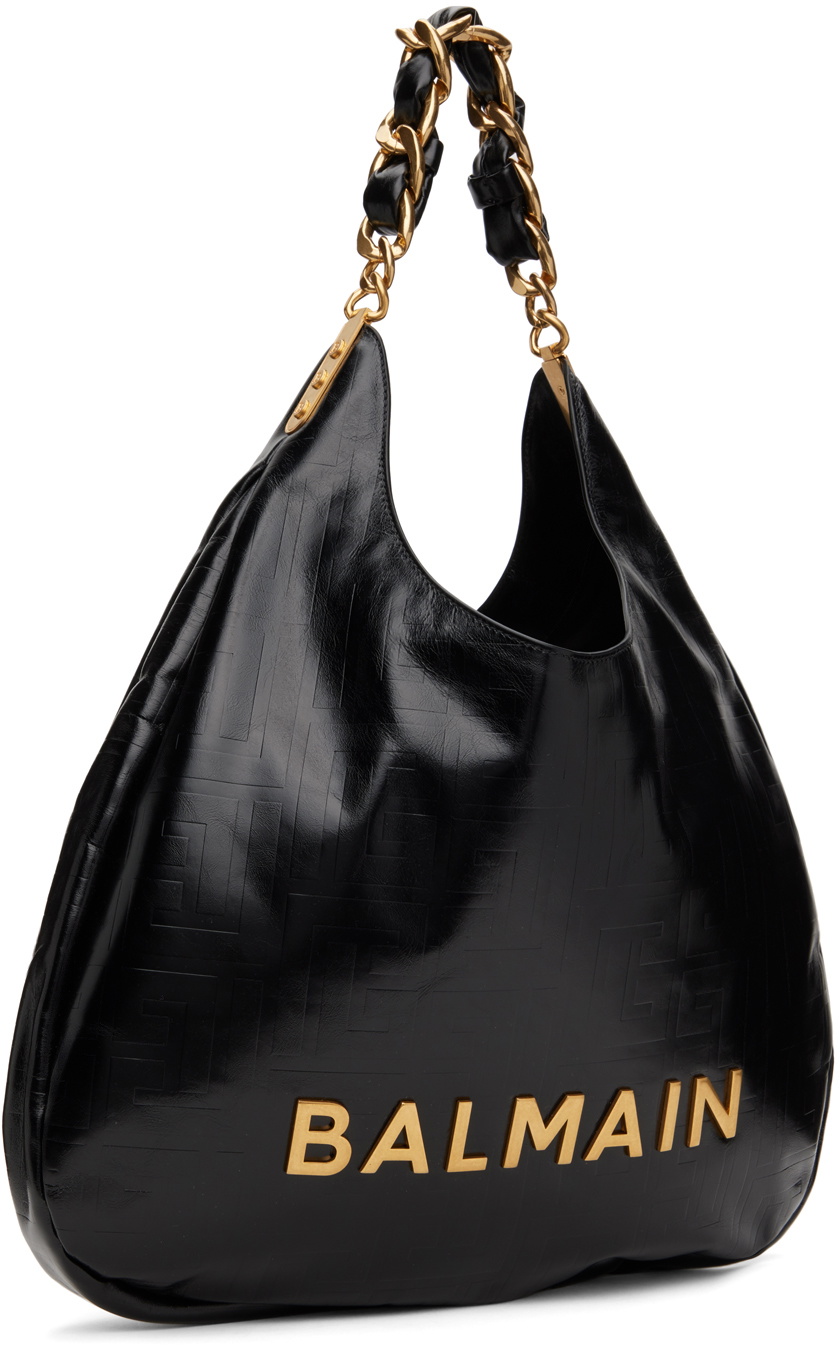 Balmain Black Large 1945 Soft Bag Balmain