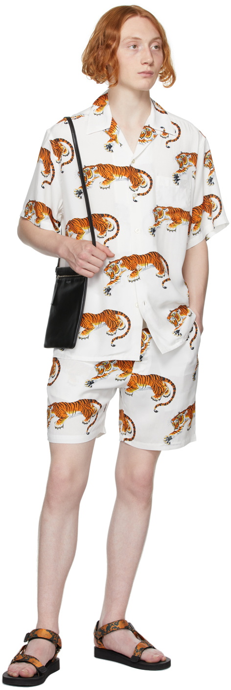 WACKO MARIA White Tim Lehi Edition 'Guilty Parties' Shorts Wacko Maria