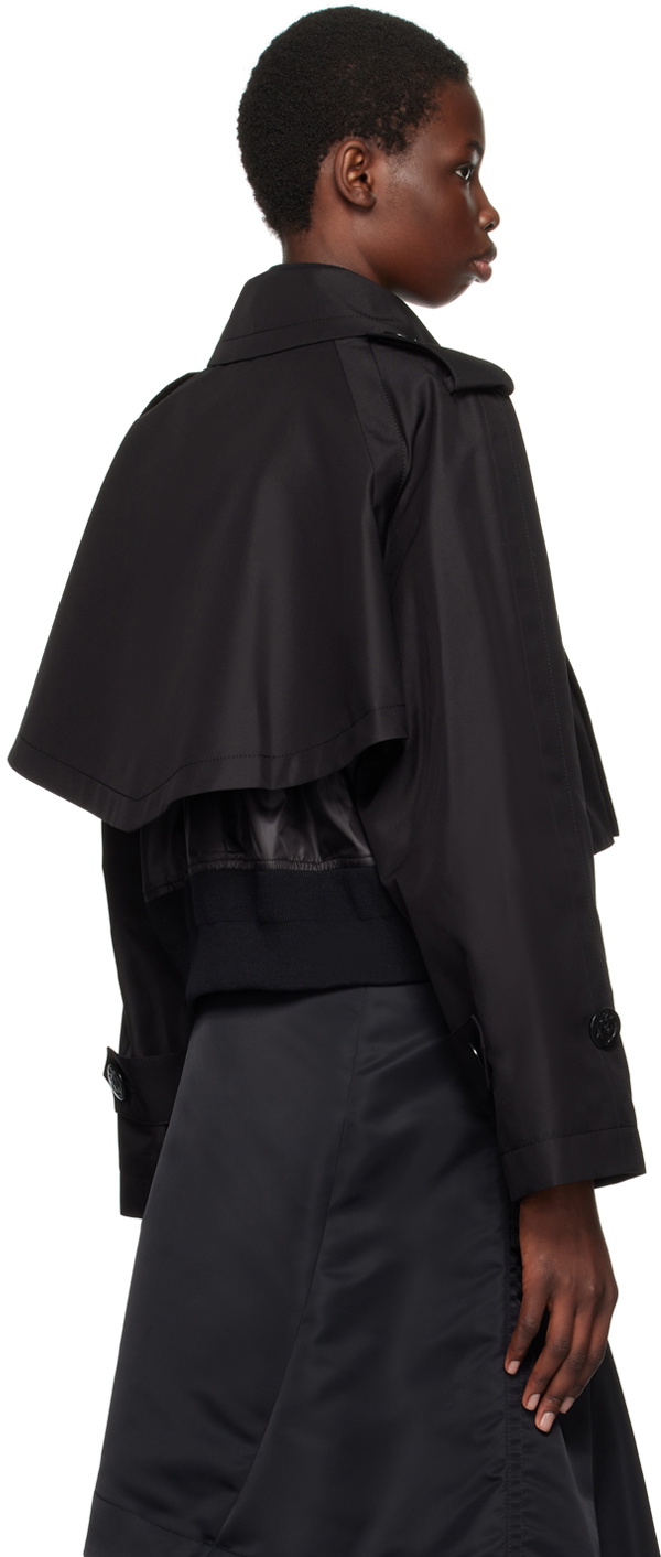 sacai Black Layered Jacket Sacai