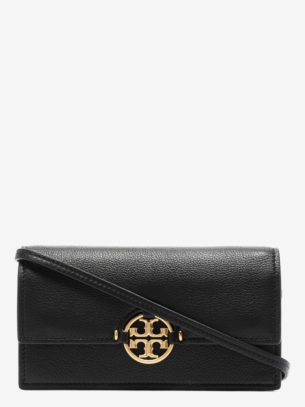 Tory Burch Black Miller Leather Chain Wallet Tory Burch