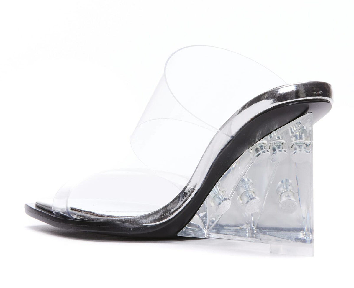 Alexander McQueen Shard Transparent Mules Alexander McQueen