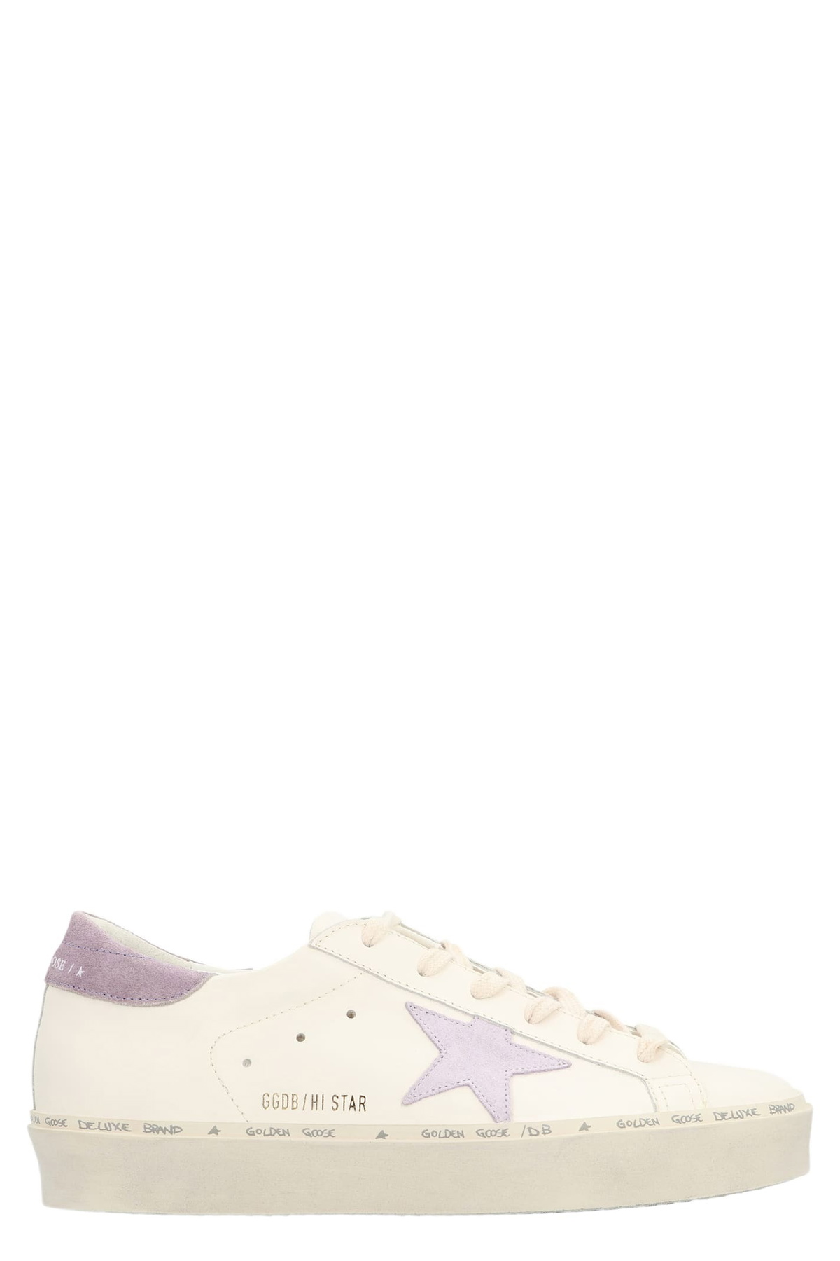 Golden Goose Hi Star Leather Platform Sneakers Golden Goose Deluxe Brand
