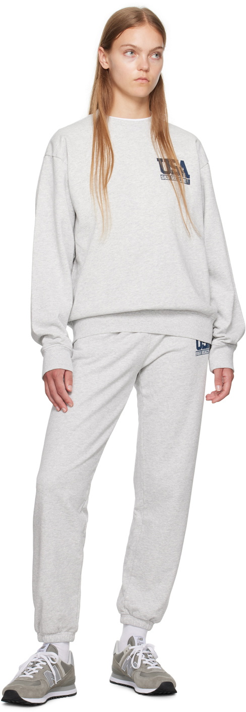 Sporty & Rich Gray Team USA Sweatshirt Sporty & Rich