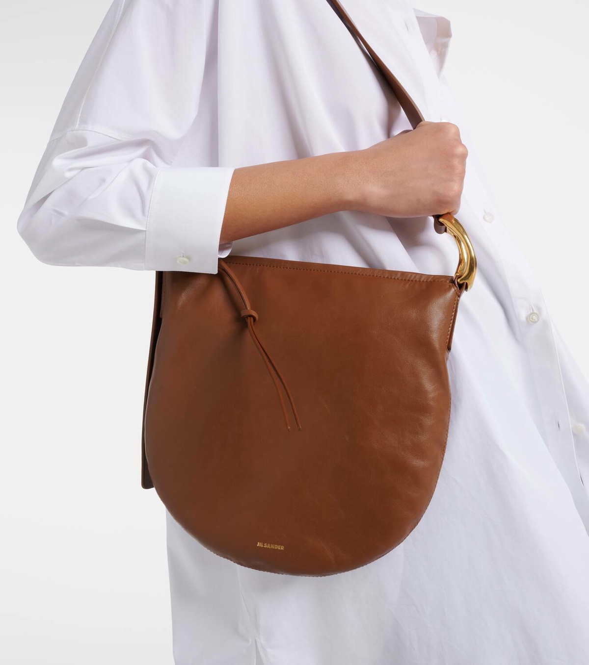 Jil Sander Moon Medium leather shoulder bag Jil Sander