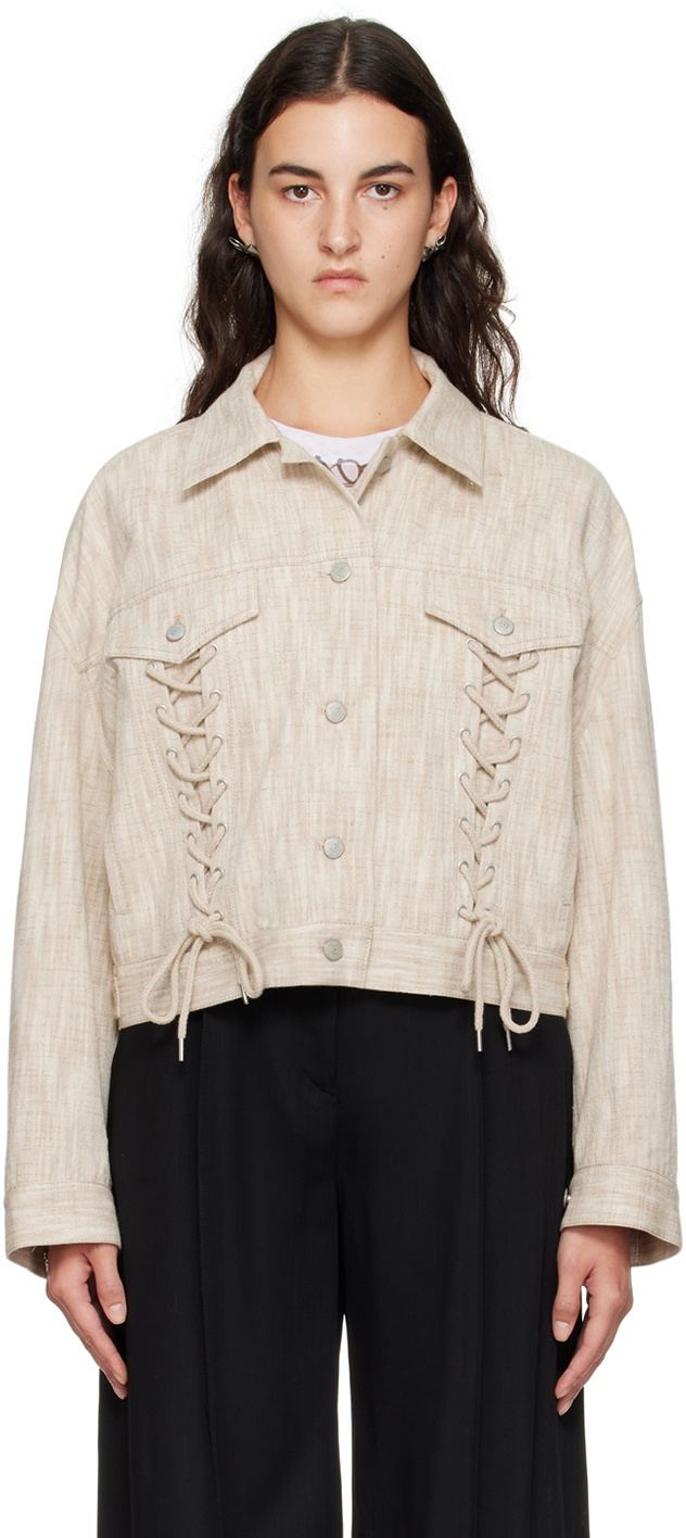 Acne Studios Beige Relaxed-Fit Jacket Acne Studios