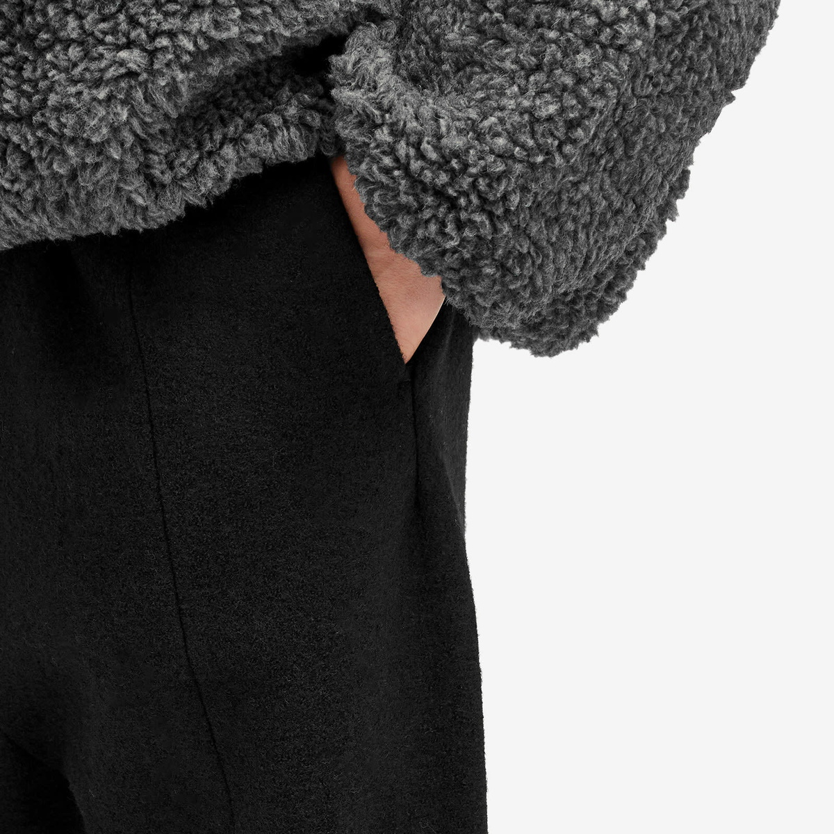 Fear of God Men's Boiled Wool Forum Pants in Black Fear Of God