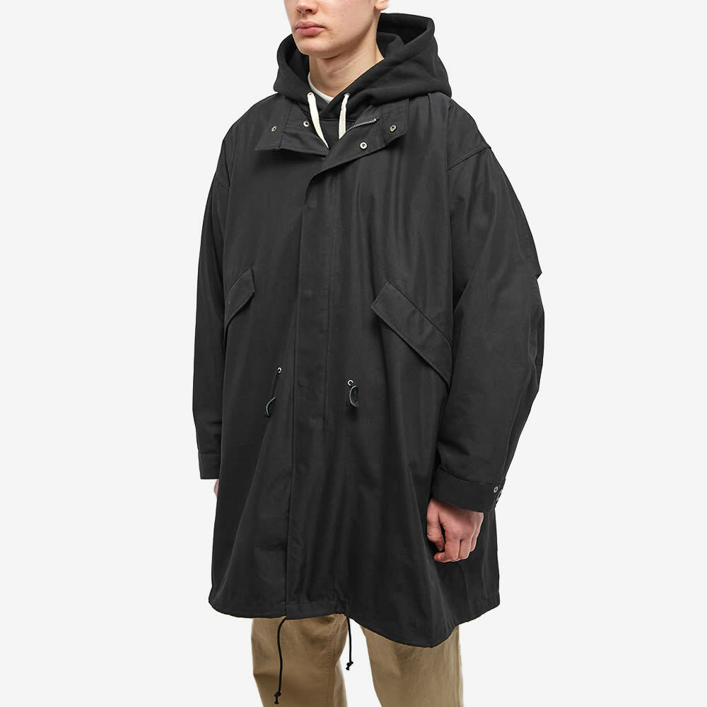 Uniform Bridge Men's M65 Fishtail Jacket in Black Uniform Bridge