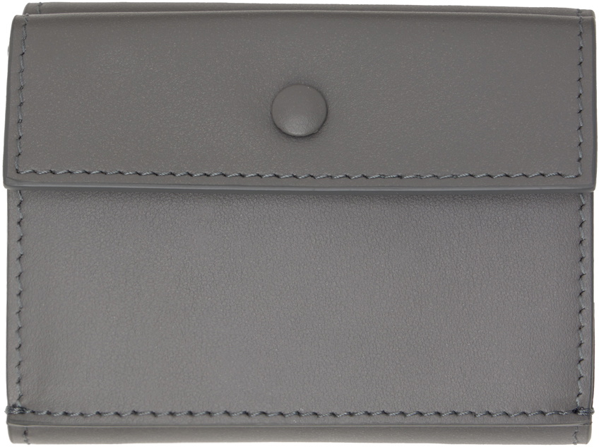 Acne Studios Gray Folded Wallet Acne Studios