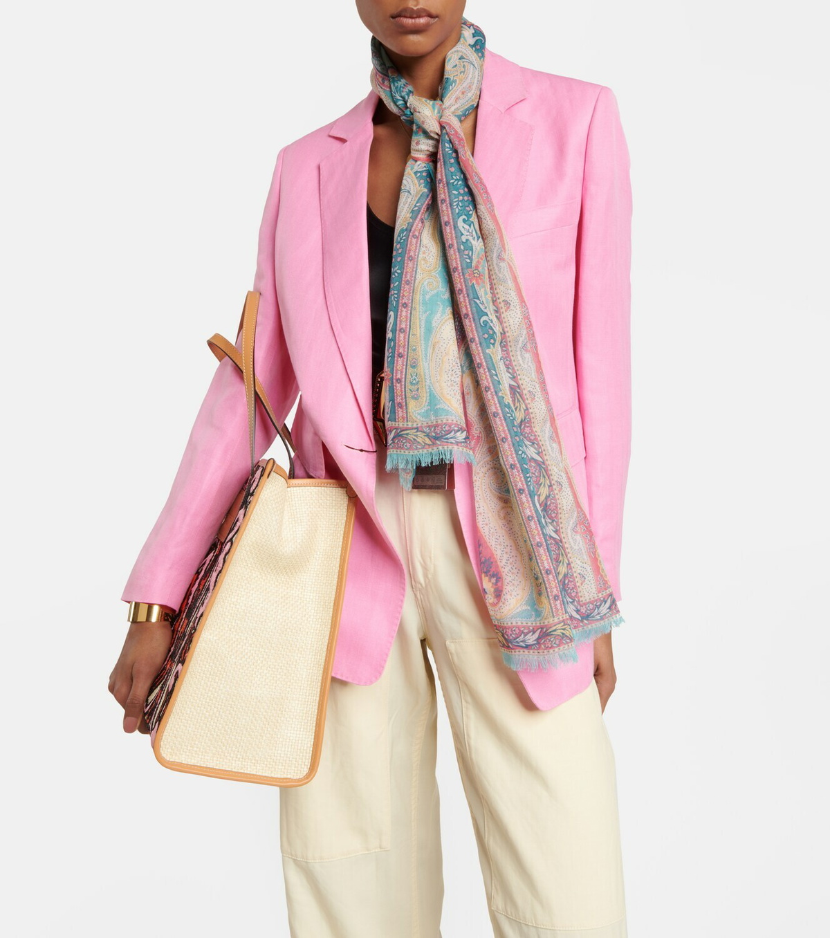 Etro - Printed cashmere scarf Etro