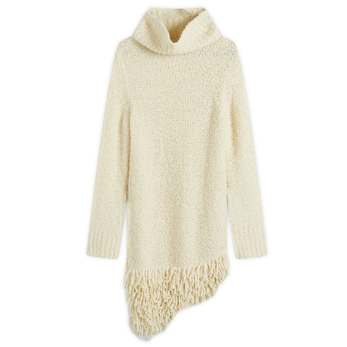 Isabel Marant Women's Fringe Knit Midi Dress in Ecru Isabel Marant