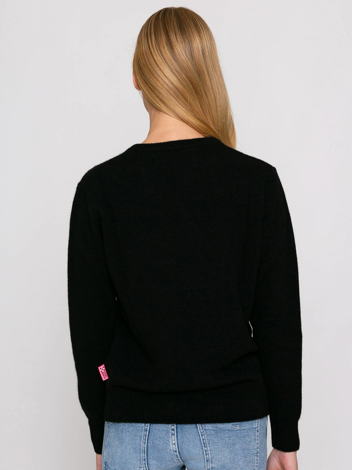MC2 Saint Barth Woman Black Sweater Maleducata Lurex Embroidery MC2 ...