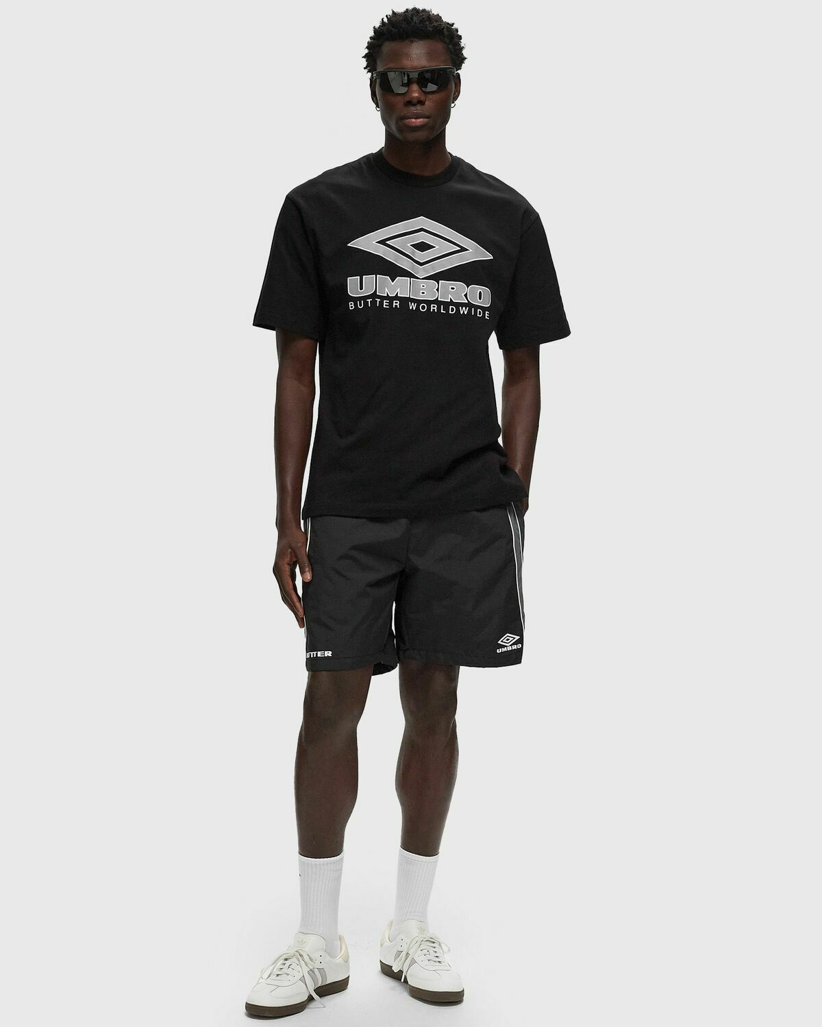 Butter Goods X Umbro Diamond Shorts Black Sport & Team Shorts Butter Goods