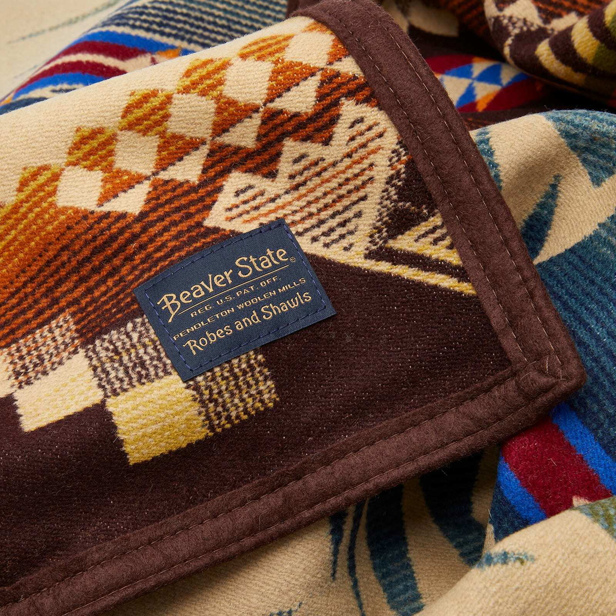 Pendleton Jacquard Unnapped Throw in Mystic Lake Pendleton