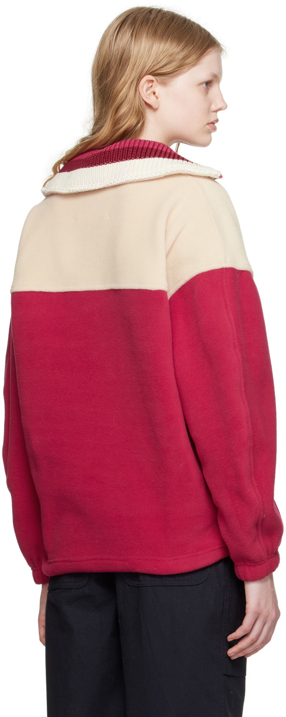 Isabel Marant Etoile Red & Beige Mamet Sweater Isabel Marant Etoile